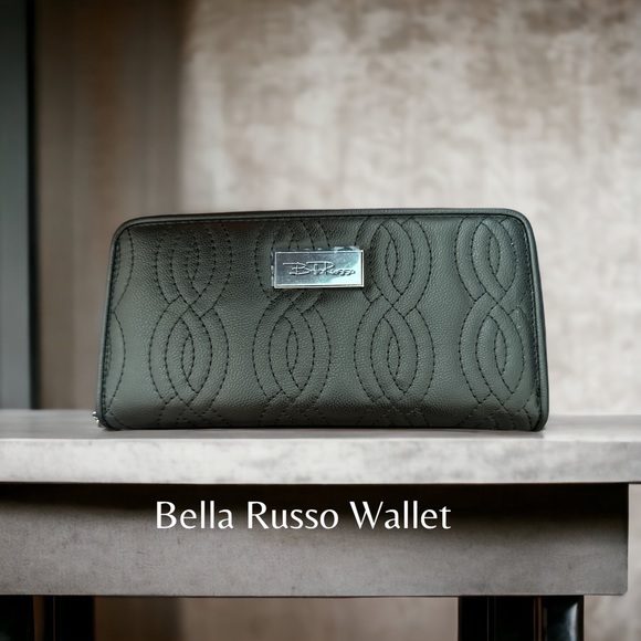 Bags | Bella Russo Black Wallet | Poshmark